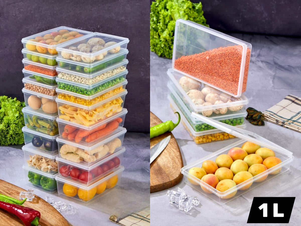 Reusable 1L Food Container with Attached Cover – HouzeCart