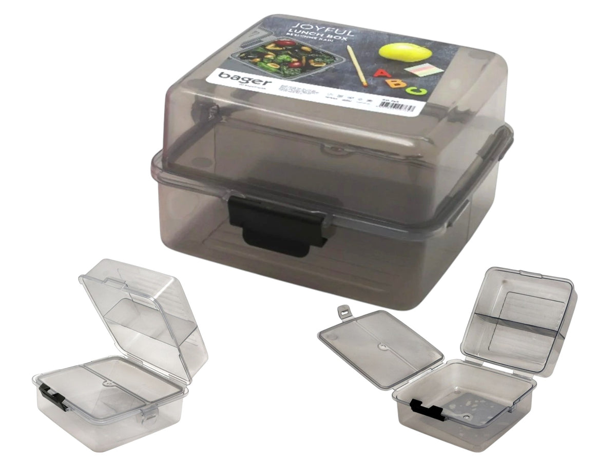 Joyful Lunch Box - Smart square shape with seperate comp – HouzeCart