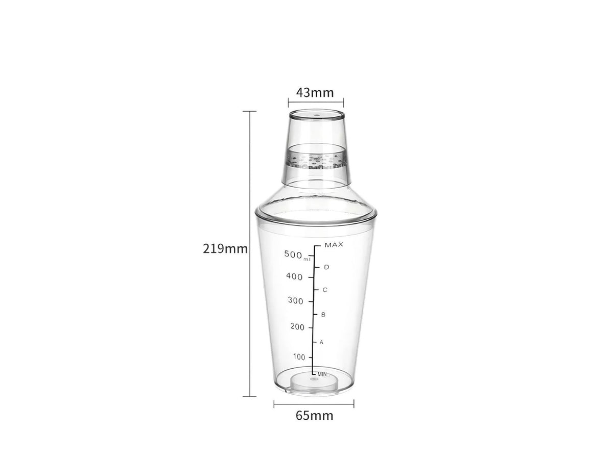 Boston Polycarbonate Shaker 530 ml – HouzeCart