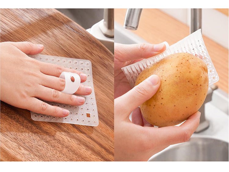 Rough Squared Plastic Scourer with Finger Holder X3 – HouzeCart