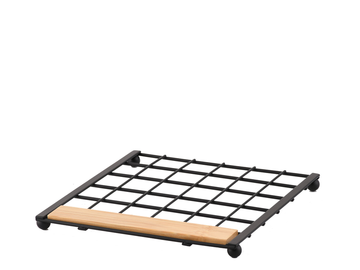 Dosthoff Iron Grid Trivet with Bamboo MB06 – HouzeCart