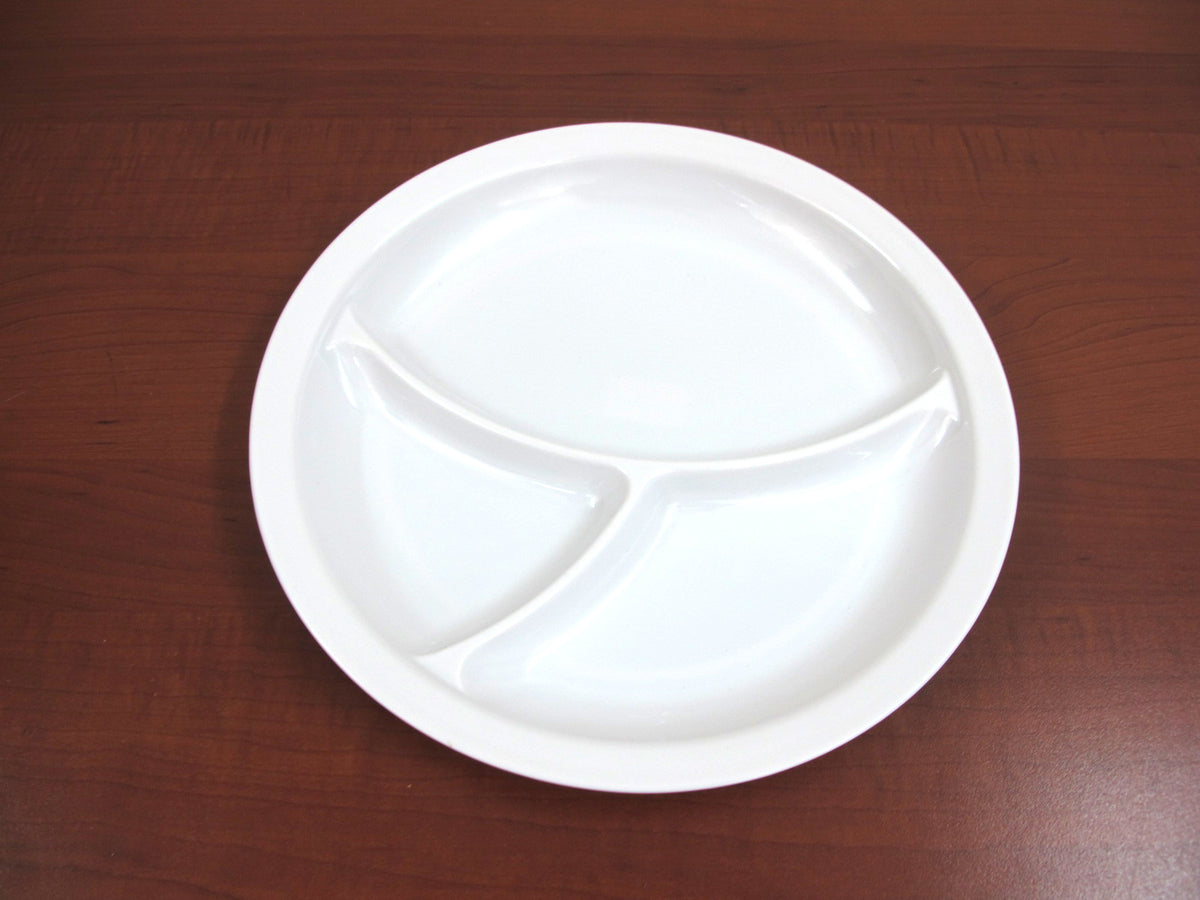 Divided melamine Plate 3 Parts – HouzeCart