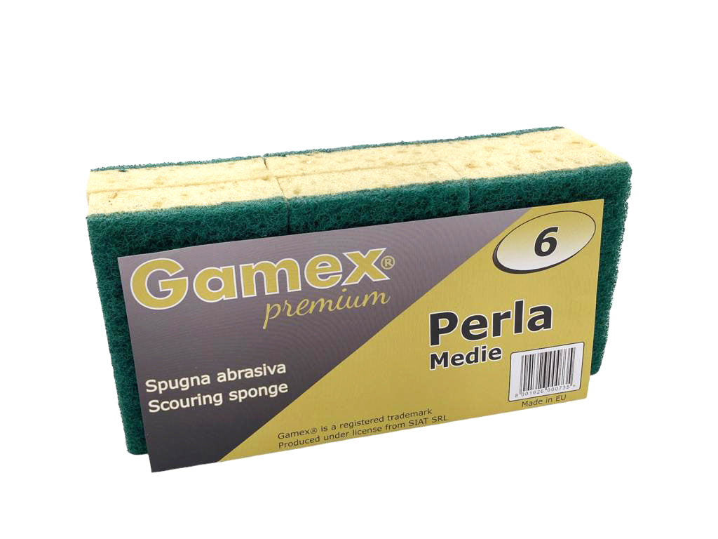 Gamex Premium Scouring Sponge Perla Medie X6 – HouzeCart