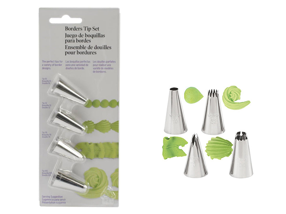 Borders Tip Set for Cake Icing x4 – HouzeCart