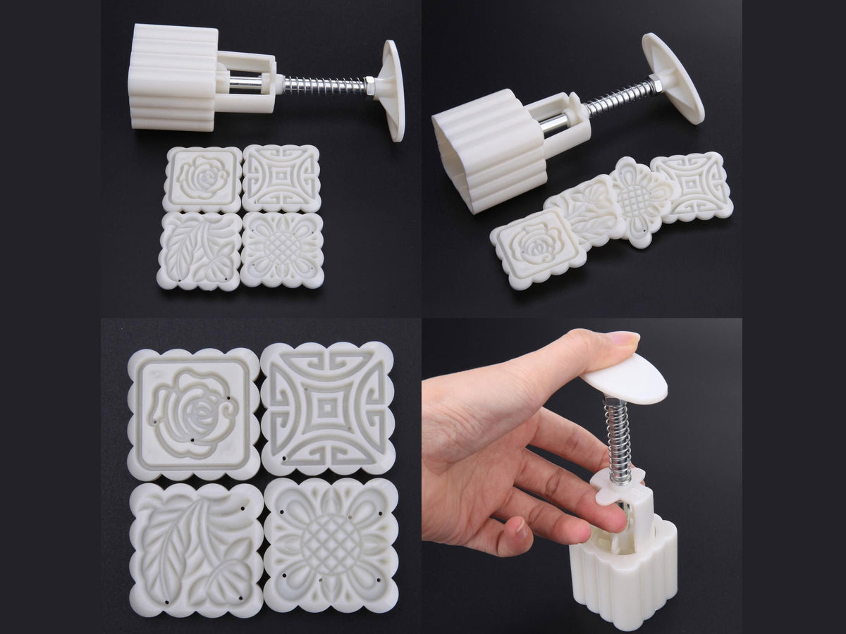 Maamoul Square Press with Spring 4 designs – HouzeCart