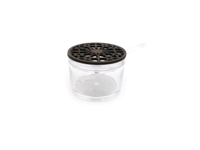 Acrylic Small Sugar Server with Wooden Design – HouzeCart