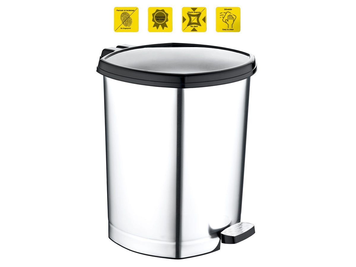 Metallic Color Plastic Pedal Dustbin 20 L – HouzeCart