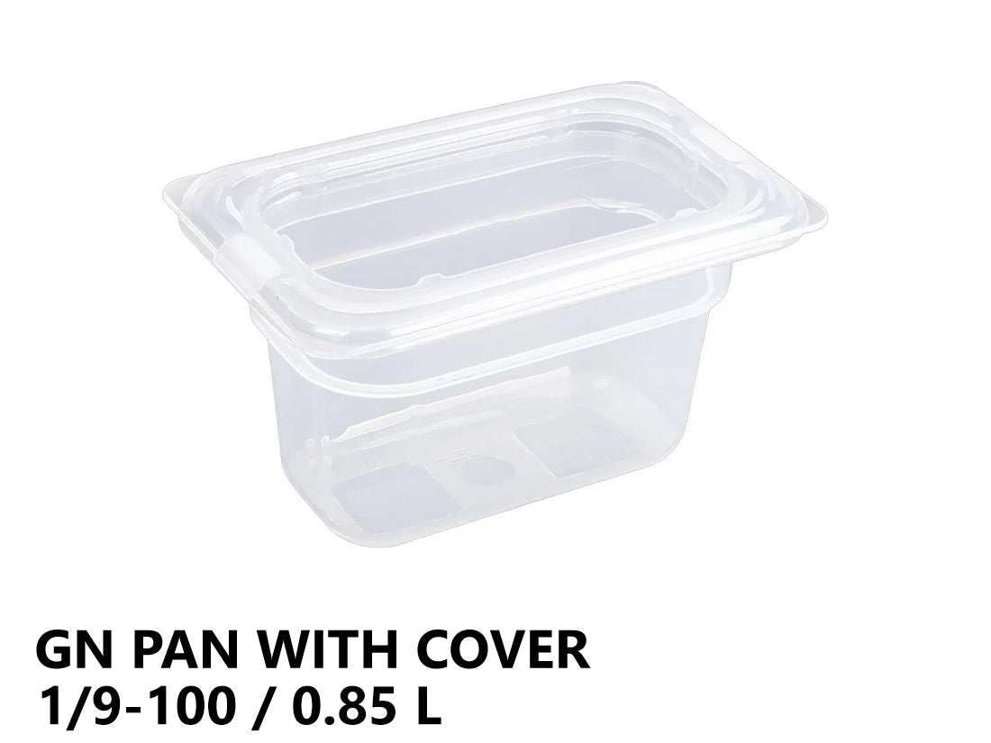 Gastronorm Plastic Storage Container 1/9 100 mm - 0.85L – HouzeCart
