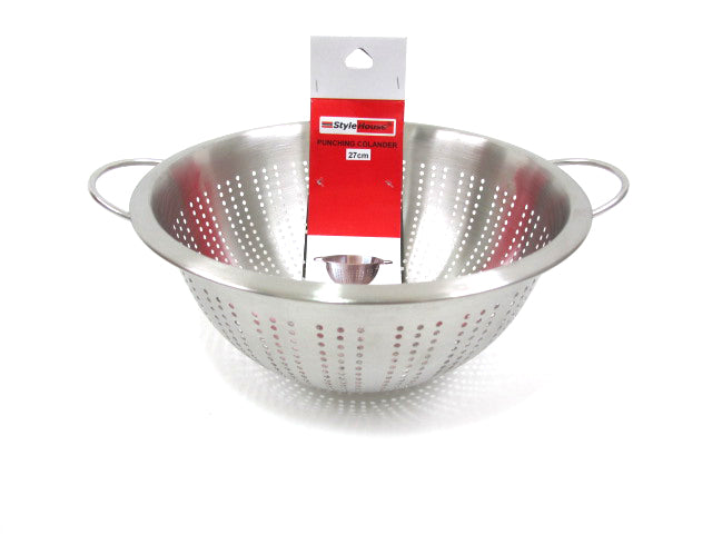 Stainless Steel punching colander; 27 cm – HouzeCart
